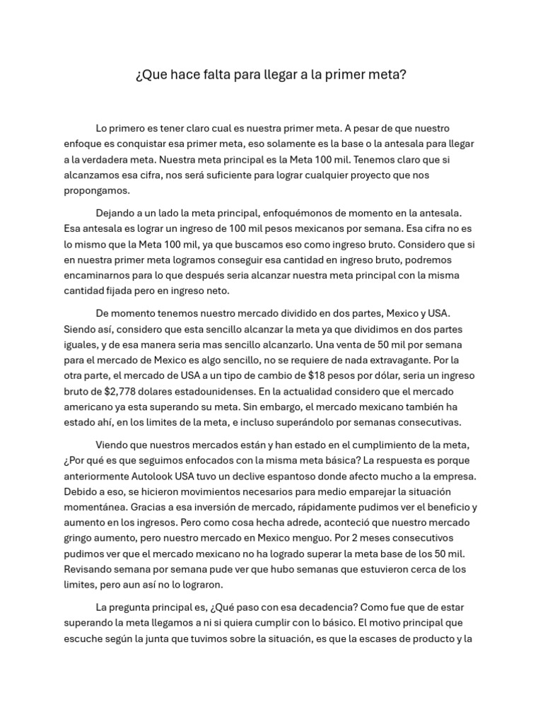 Primer Meta | PDF | Presupuesto | México