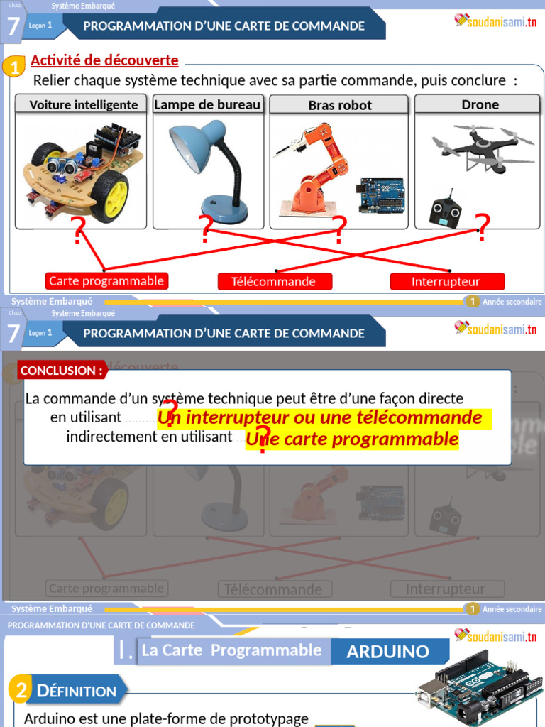 Programmation Arduino : Carte de Commande | PDF | Arduino | Diode ...