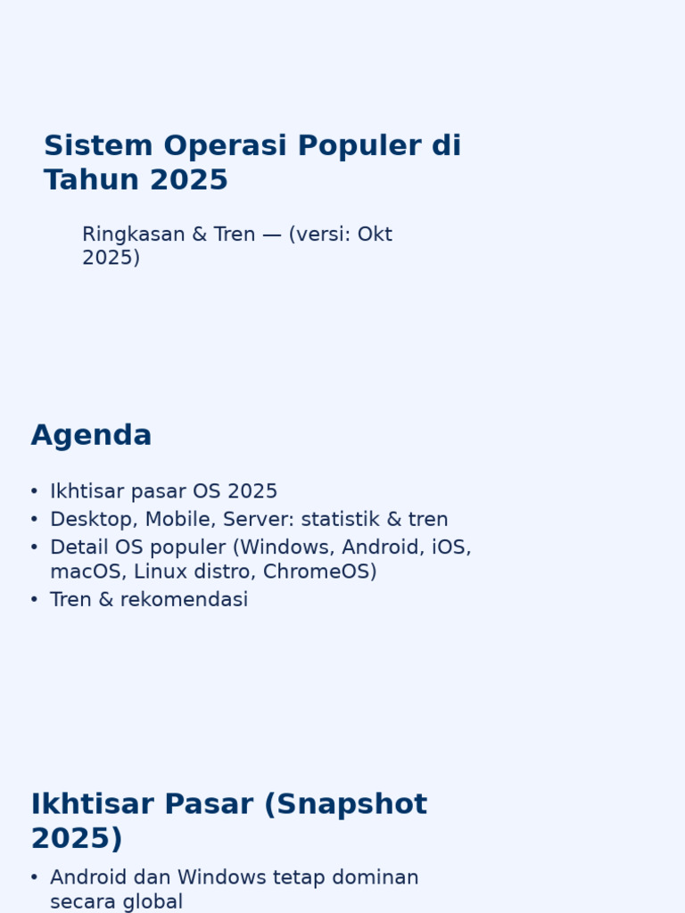 Sistem Operasi Populer 2025 Styled | PDF