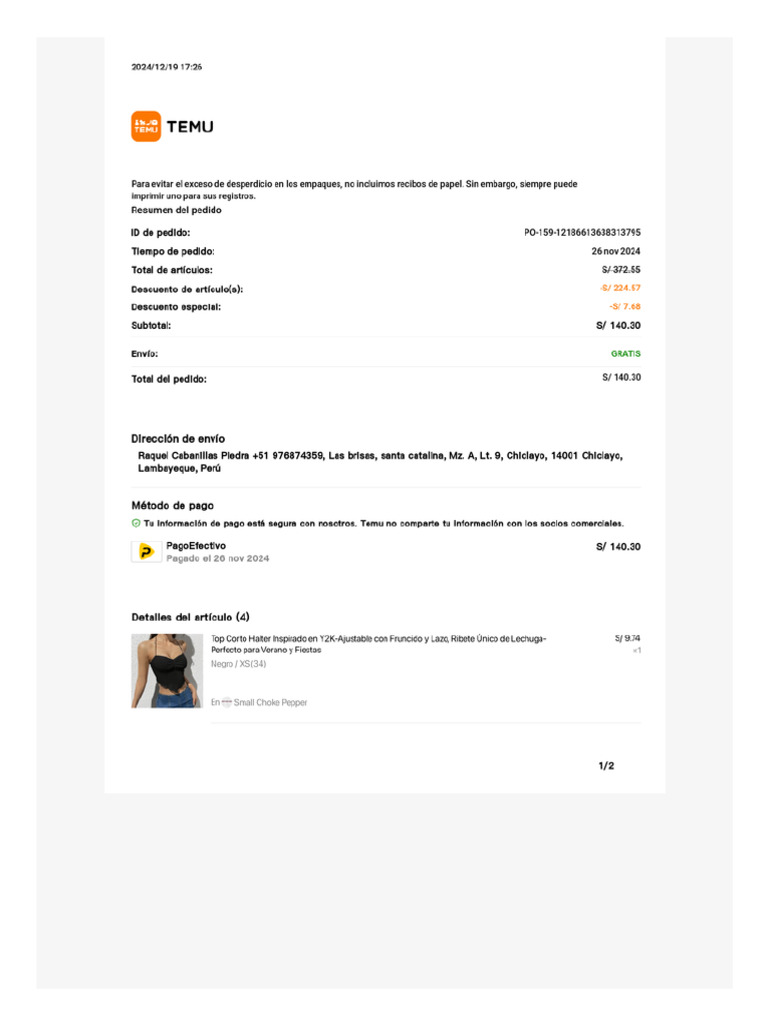 Temu Web Document | PDF