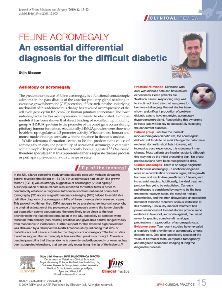 Feline Acromegaly: Causes and Effects | PDF | Growth Hormone | Insulin ...