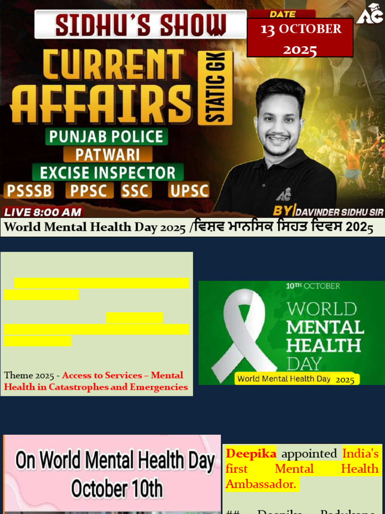 C.A. - 13th OCTOBER - '25 | PDF