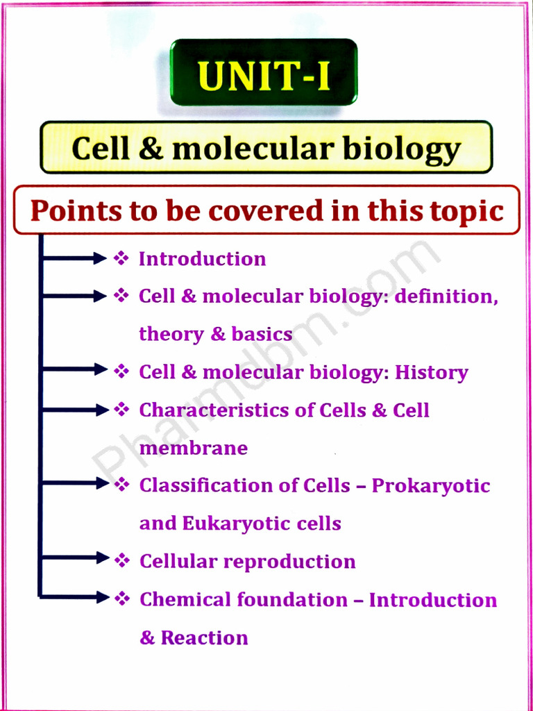 Cell and Molecular Biology PDF | PDF
