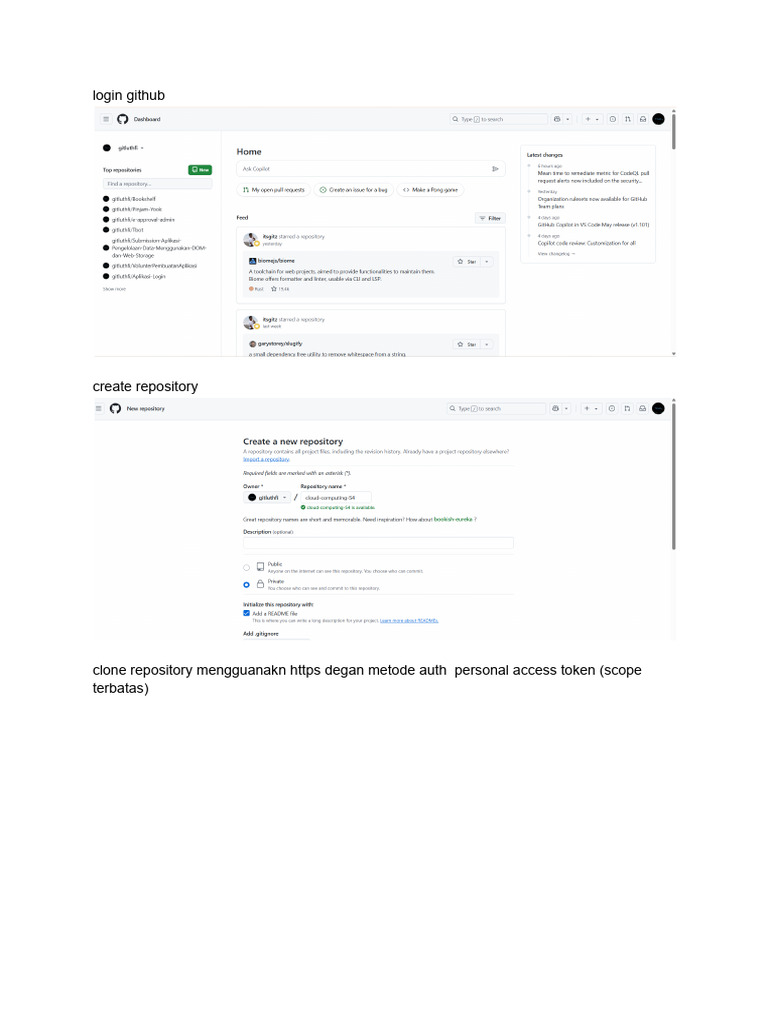 231011401384-Rafi Muhammad Luthfi - Laporan Commit Github | PDF