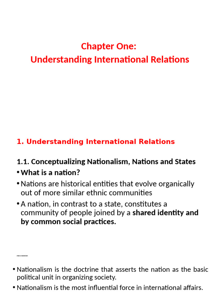 Global Trend Chapter One PPT CH 1 | PDF | Polarity (International Relations) | Capitalism