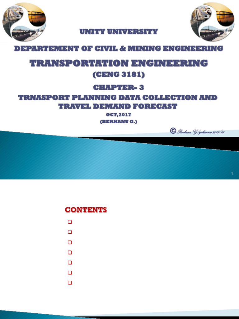 Travel Demand Forecasting Methods | PDF | Coefficient Of Determination
