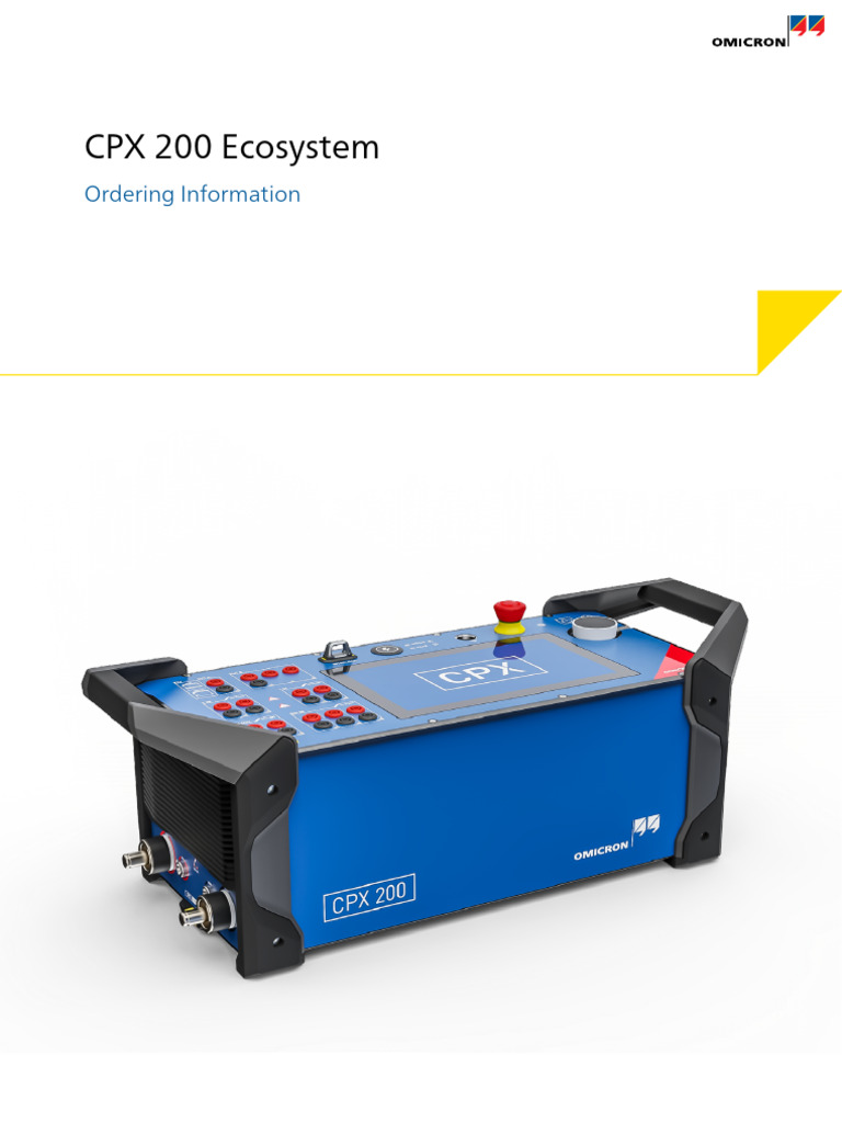 CPX 200 Ordering Information ENU | PDF | Transformer | Electrical Connector