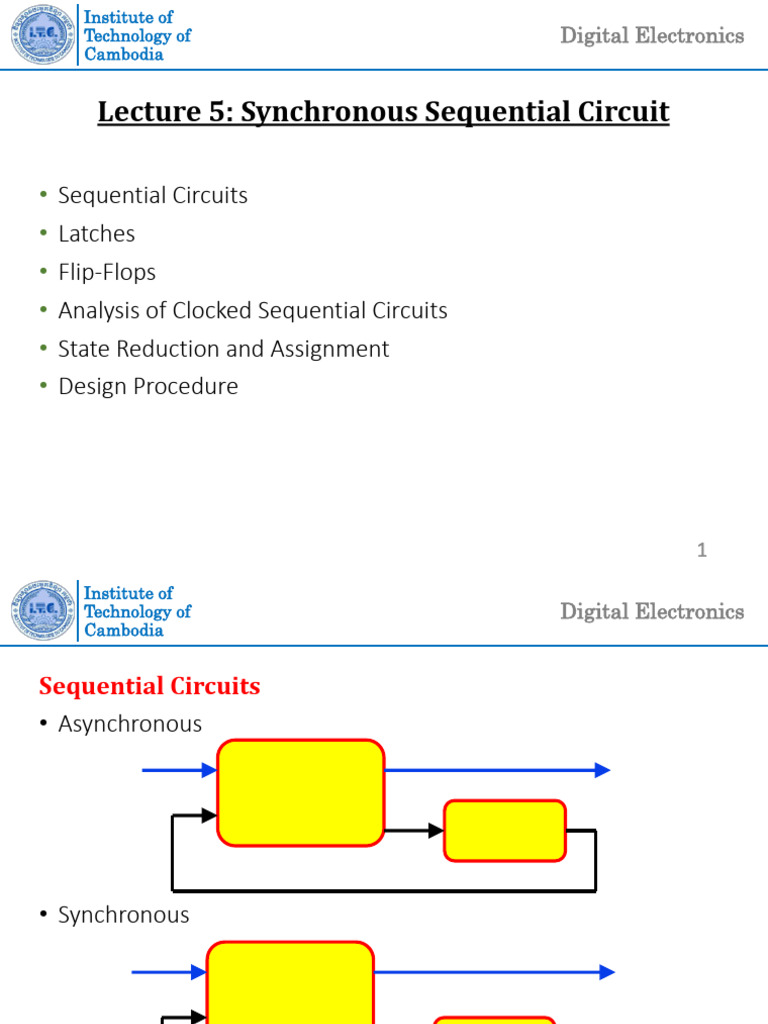 Lect 5 Synchronous Sequential Circuit | PDF | Computer Engineering | Electronic Design