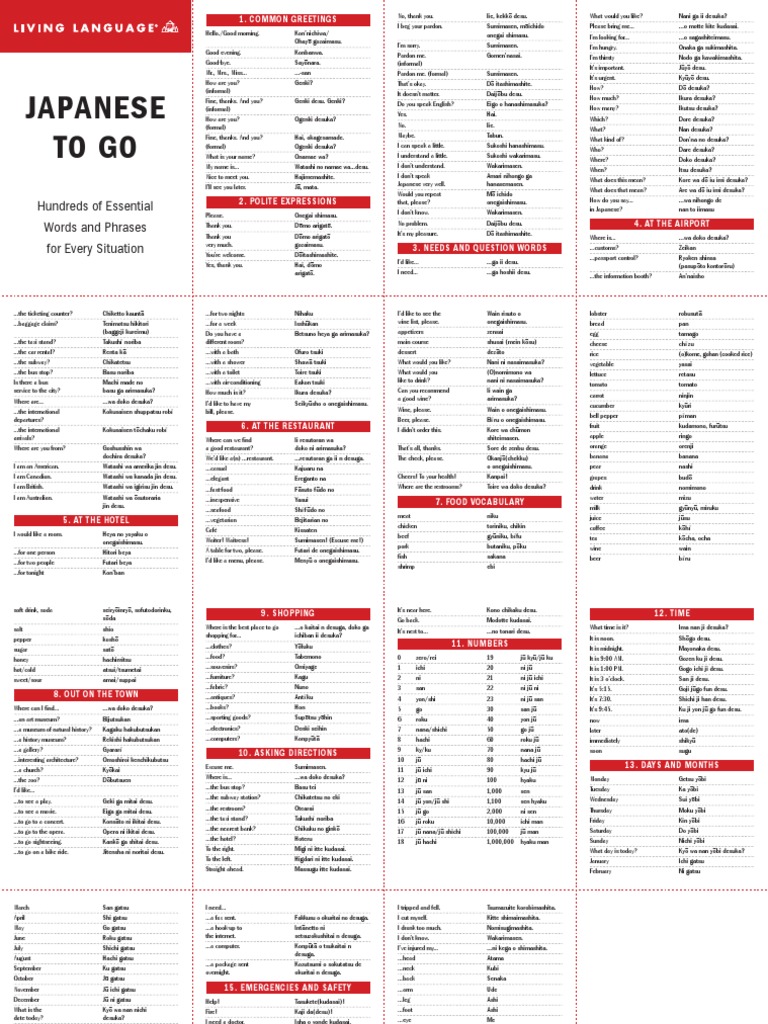 Japanese ToGo | PDF