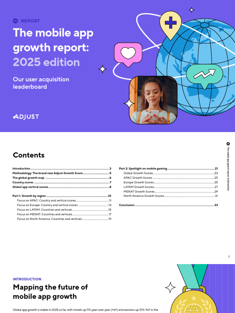 Mobile App Growth Report 2025 | PDF | Business