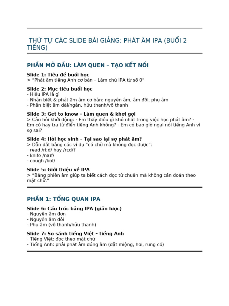Pronunciation Lesson Plan | PDF