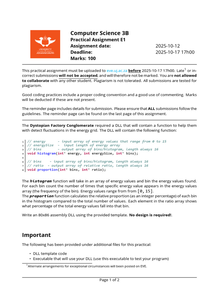 Computer Science 3B 2025 PE1 | PDF | Integer (Computer Science ...
