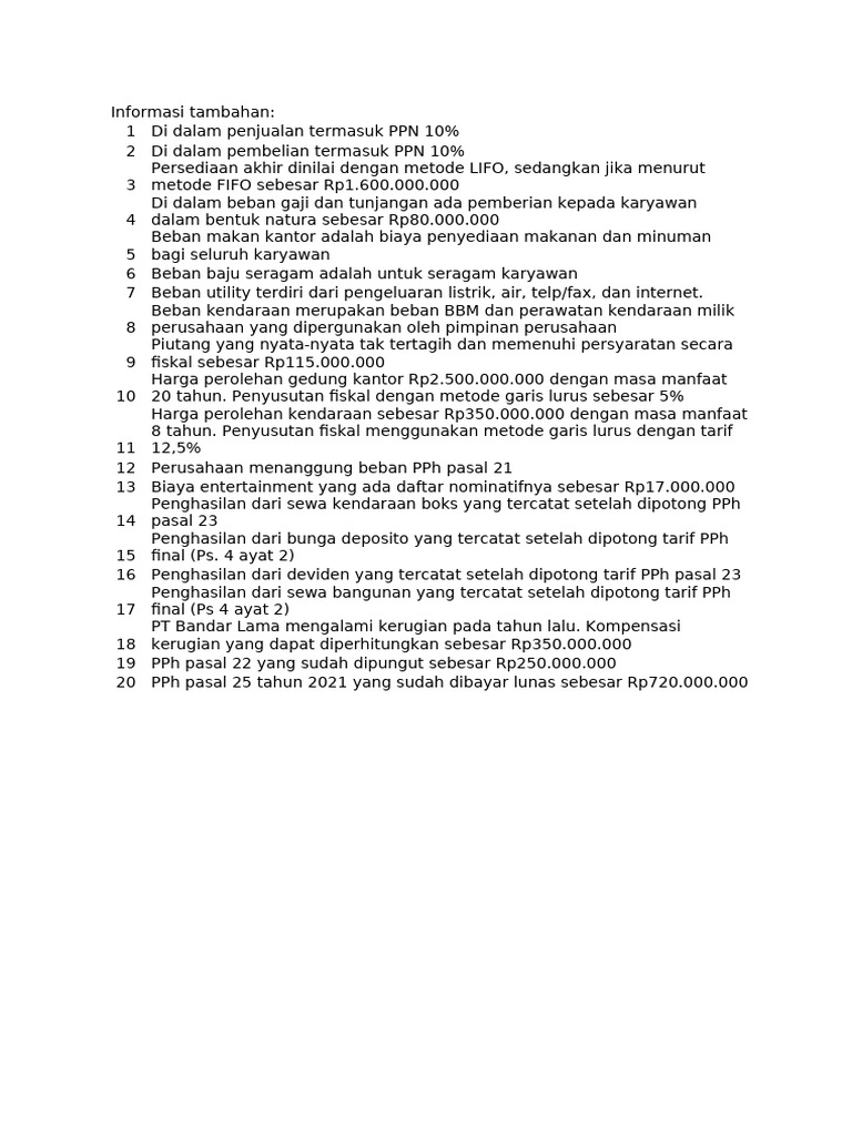 Analisis Keuangan dan PPN Perusahaan | PDF