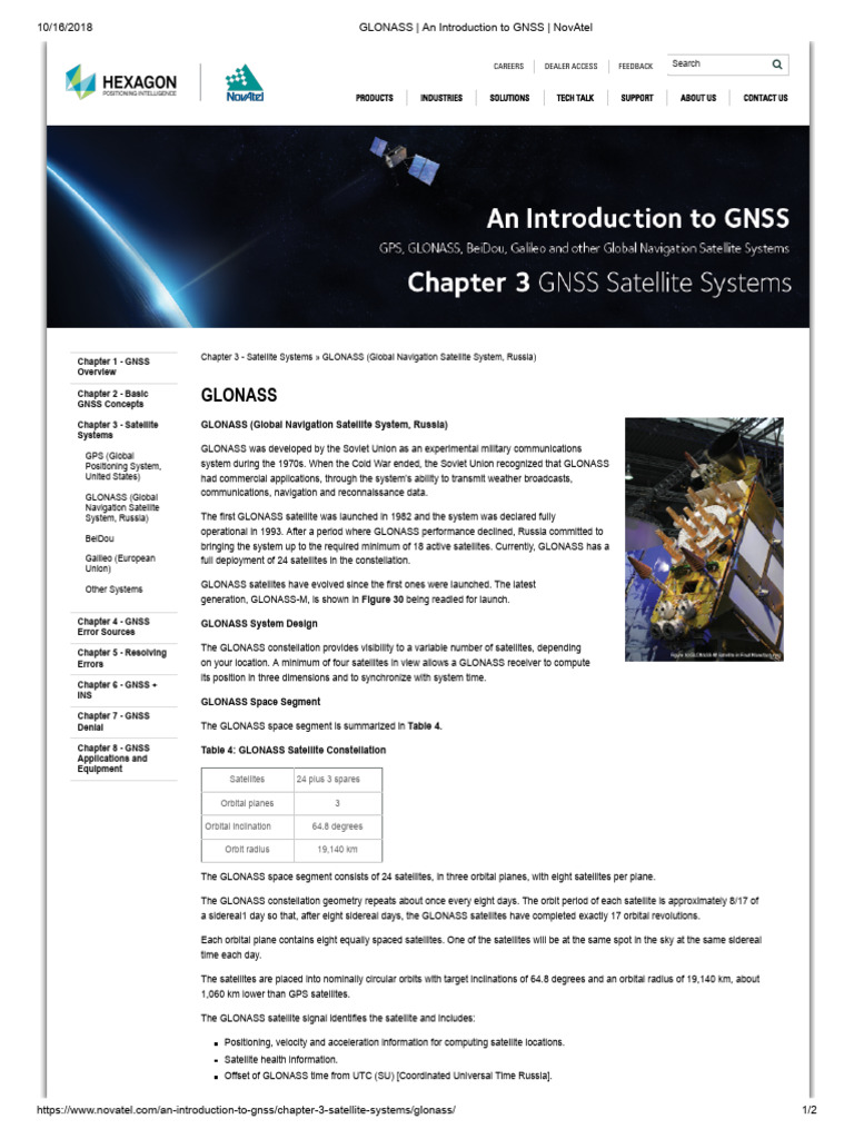 GLONASS - An Introduction To GNSS - NovAtel | PDF | Global Positioning ...