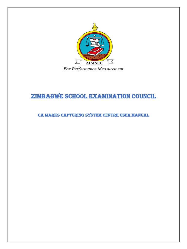 ZIMSEC CA Marks Capturing Manual | PDF | Password | User (Computing)