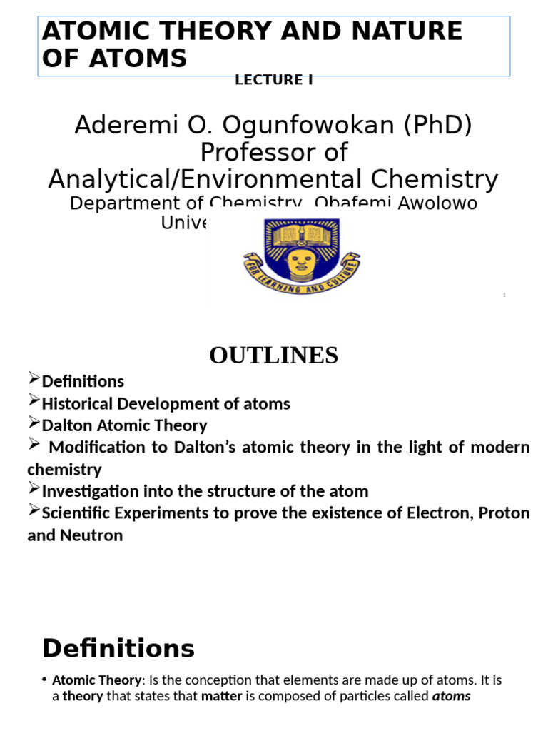 Atomic Theory: Structure of Atoms Explained | PDF | Atomic Nucleus | Atoms