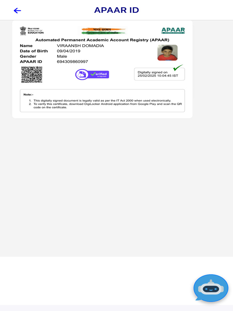 Valid DigiLocker Issued Documents | PDF