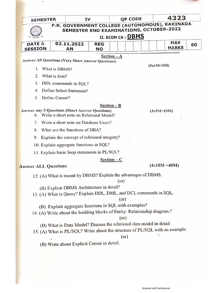 Old Question Papers | PDF