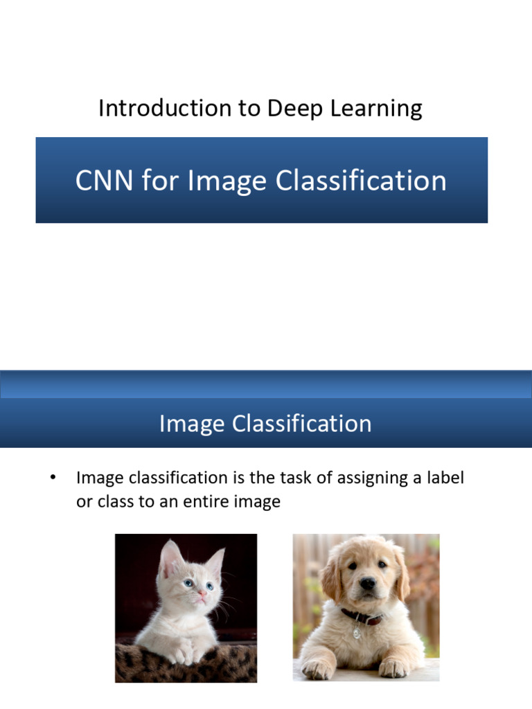 6-CNN For Image Classification | PDF | Statistical Classification | Machine Learning