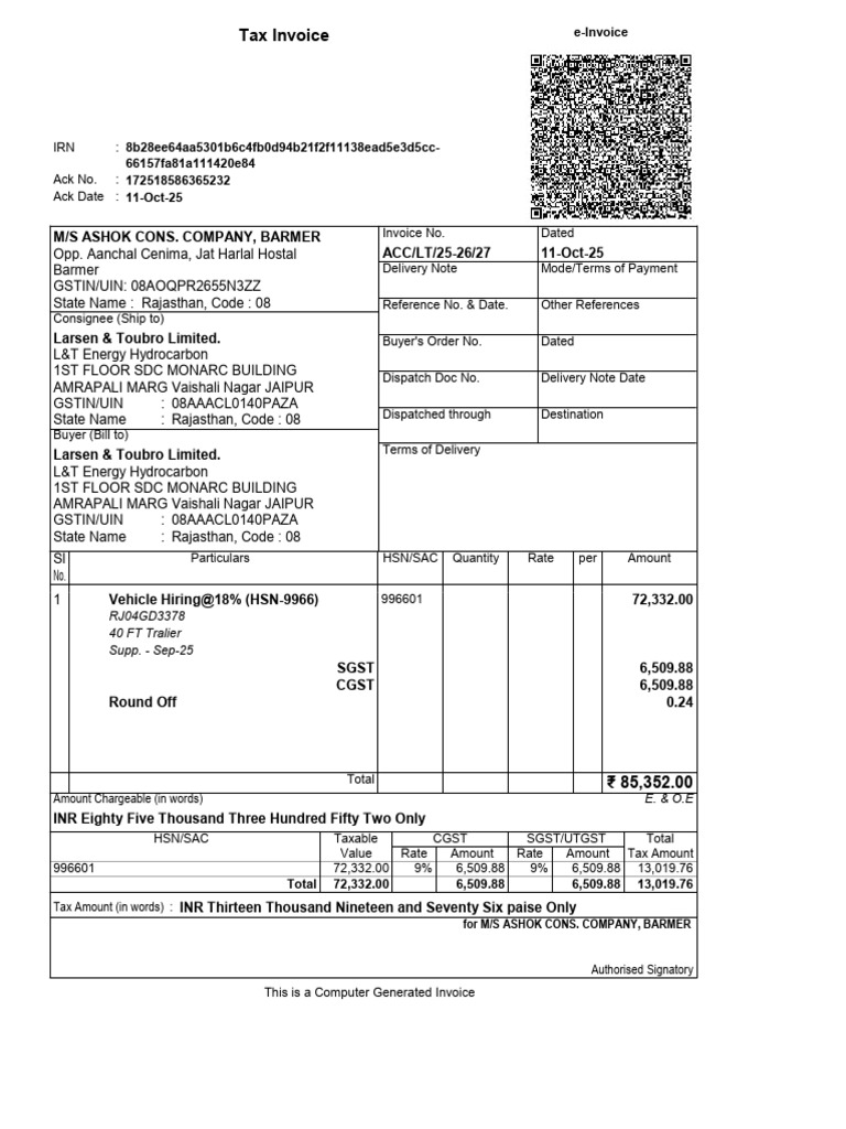 LT 27 | PDF | Economy Of India | Payments