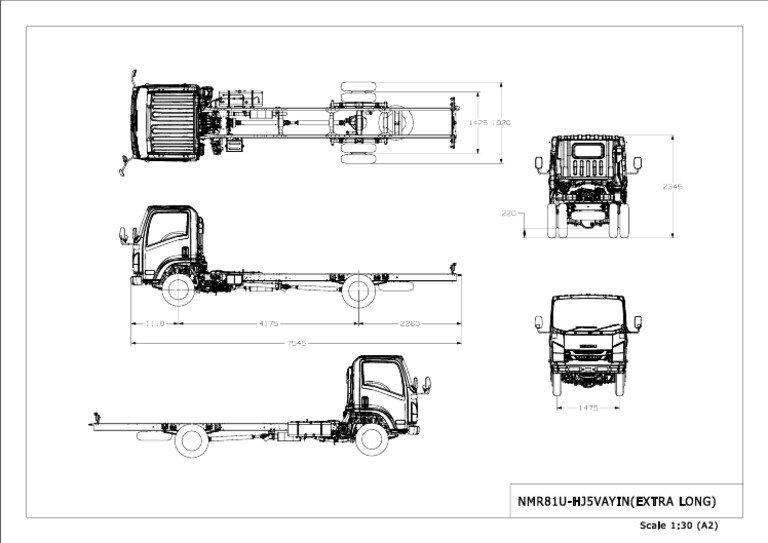 Isuzu - Chassis Drawing NMR L | PDF