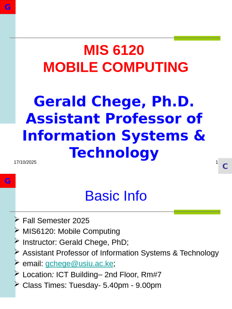 MIS6120 - Notes#1 - Introduction To Mobile Computing - v3.3 | PDF | Wi ...