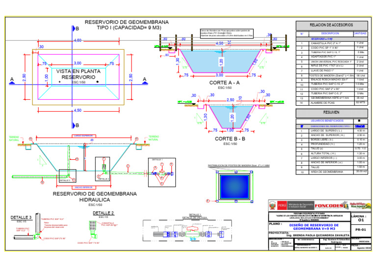 A3 Reservorio R-I | PDF | Plomería | Electrodoméstico