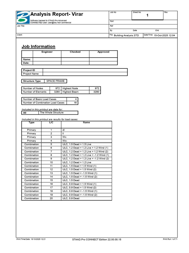 Virar Building Analysis Report | PDF | Application Software | Computer ...
