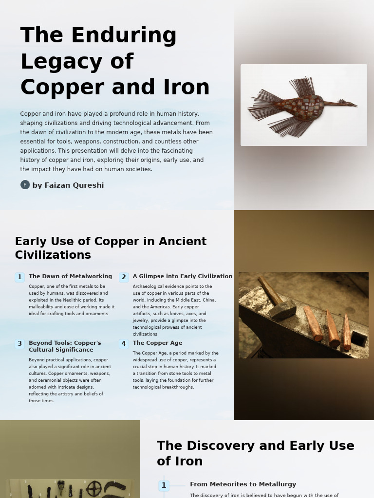 Copper and Iron: Foundations of Civilization | PDF | Bronze | Smelting