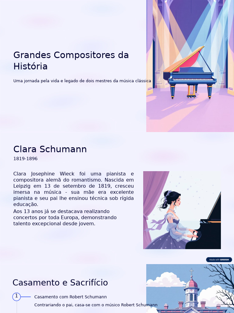 Clara Schumann e Igor Stravinski: Legados | PDF | Robert Schumann