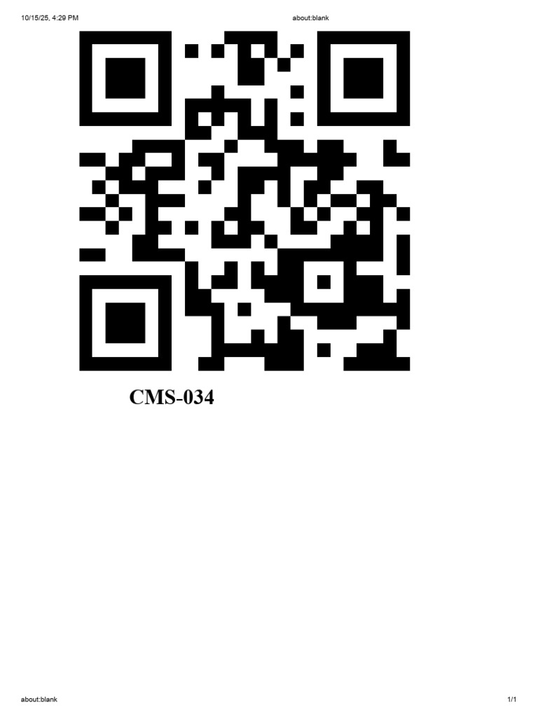 QR Code CMS-034 | PDF
