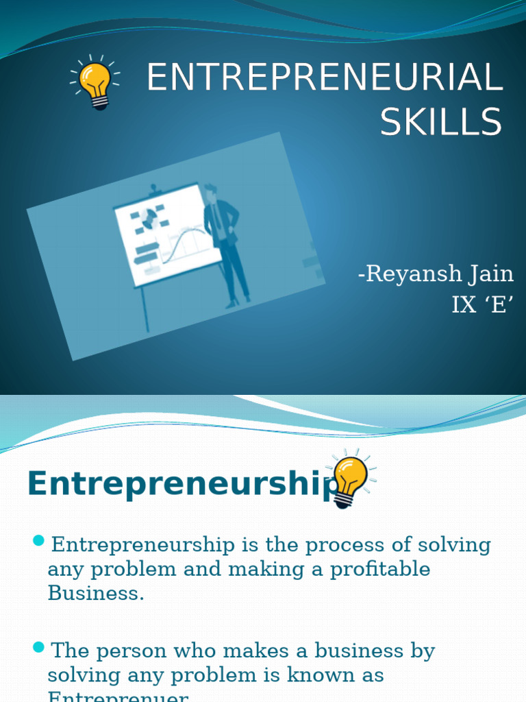 Entrepreneurship and Business. | PDF | Entrepreneurship | Business ...