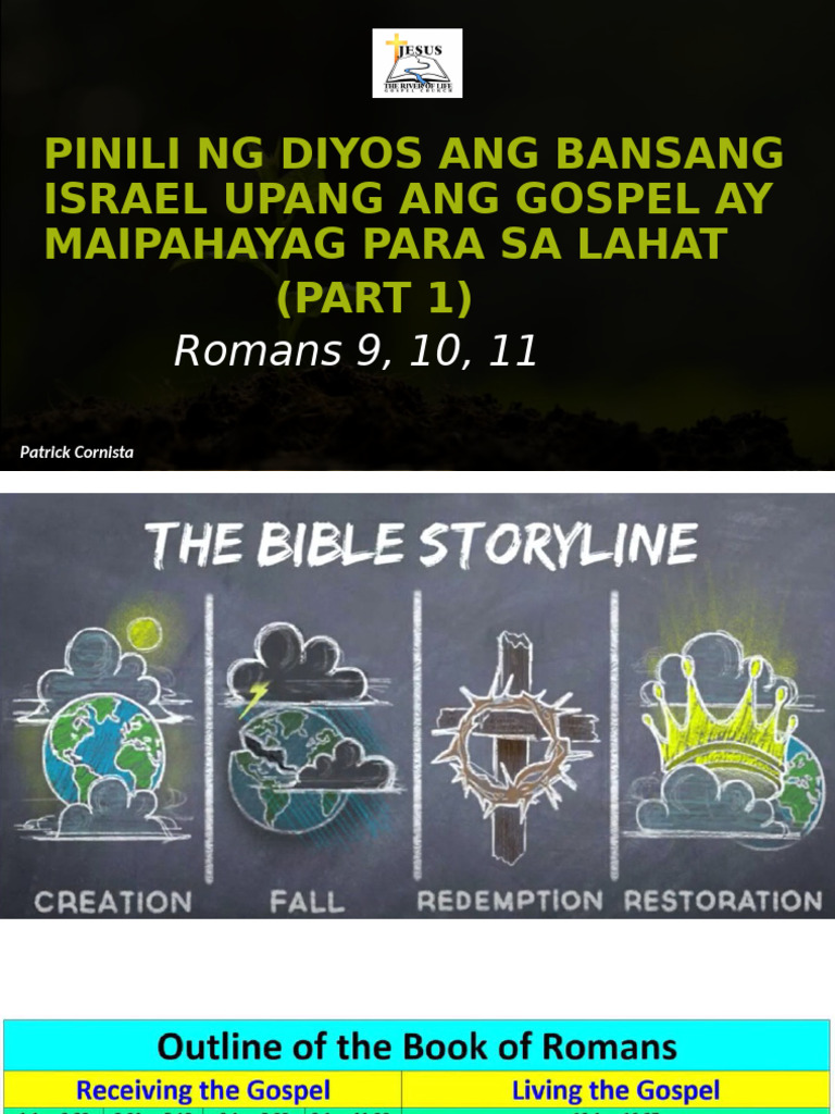 Pinili NG Diyos Ang Bansang Israel Upang Ang Gospel Ay Maipahayag para ...