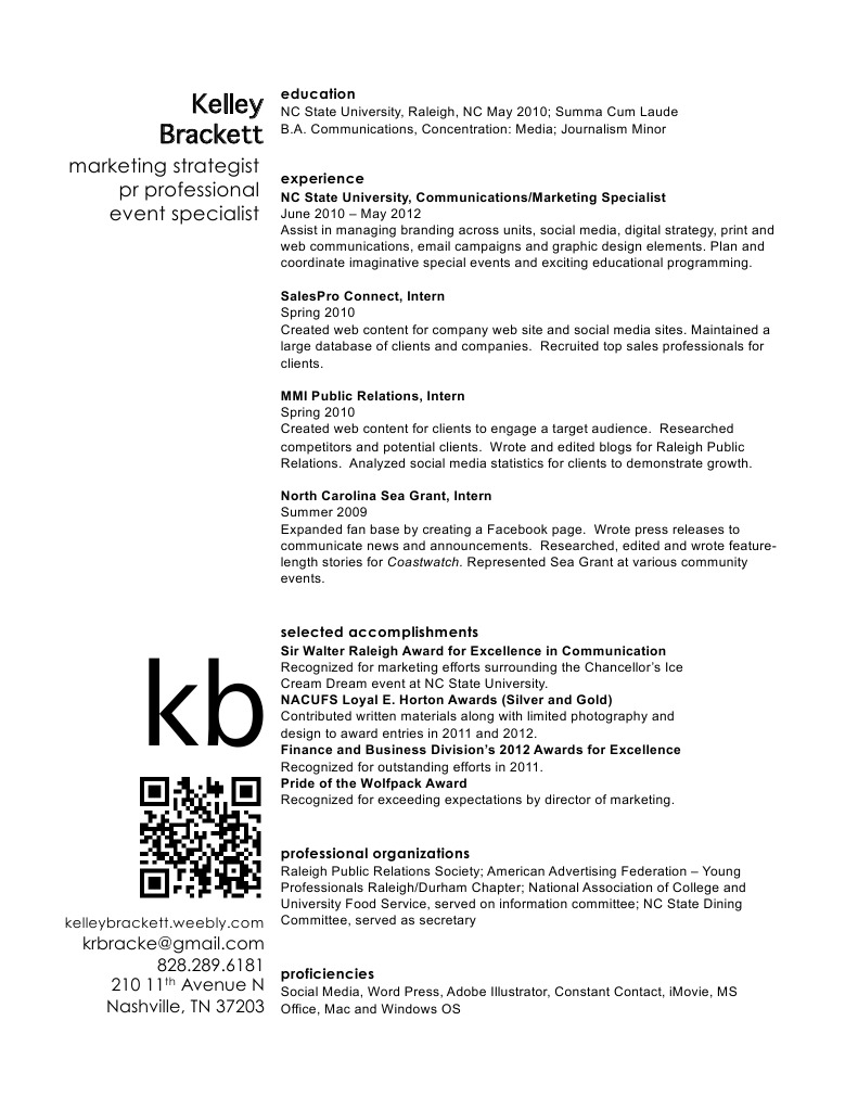 Kelley Resume 2012 | PDF