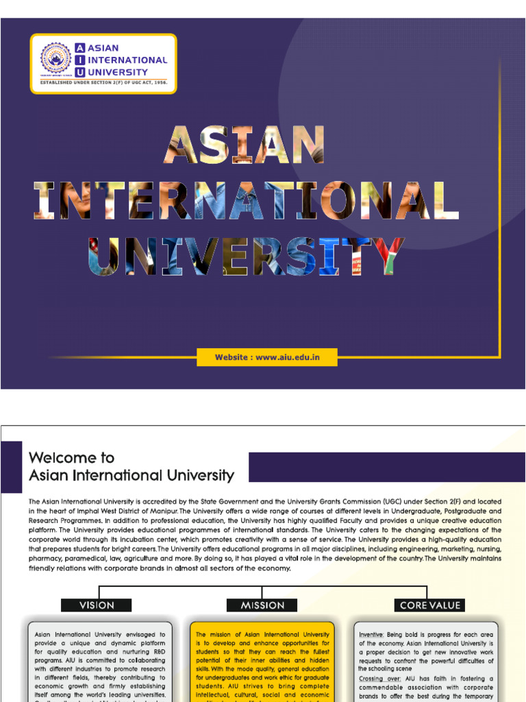 AIU Brochure...... | PDF