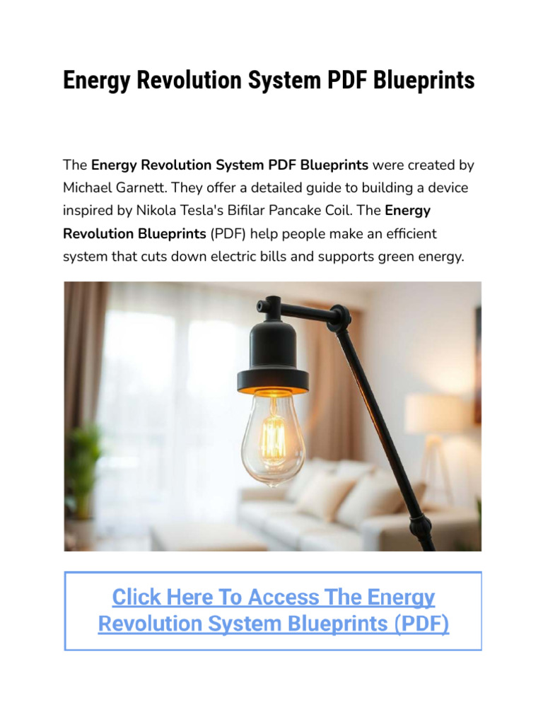 Energy Revolution System Blueprints | PDF | Inductor | Solar Power