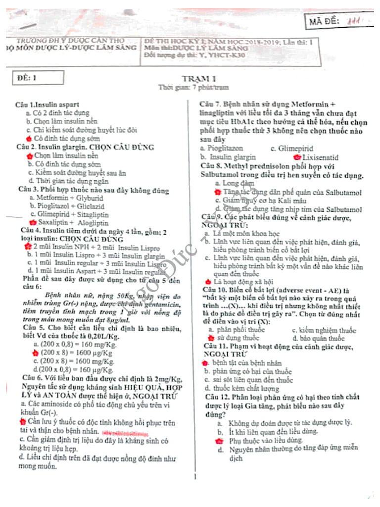 Dược Lý LS | PDF