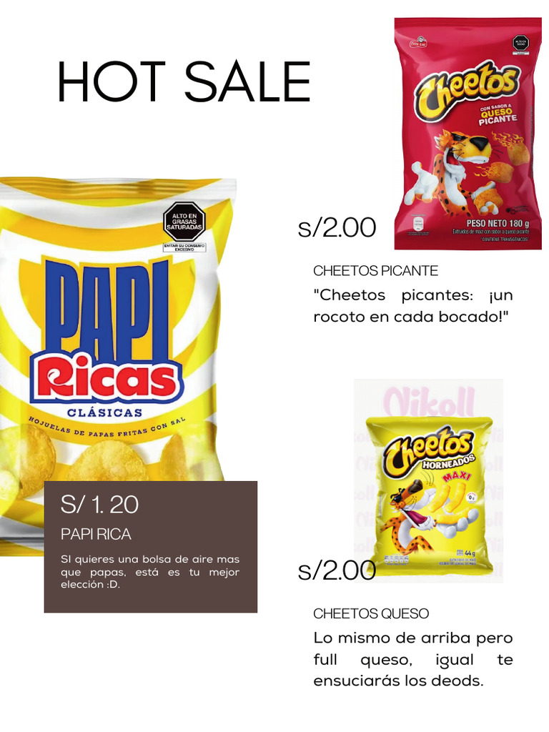 Papi Ricas Picantes: Snacks Deliciosos | PDF