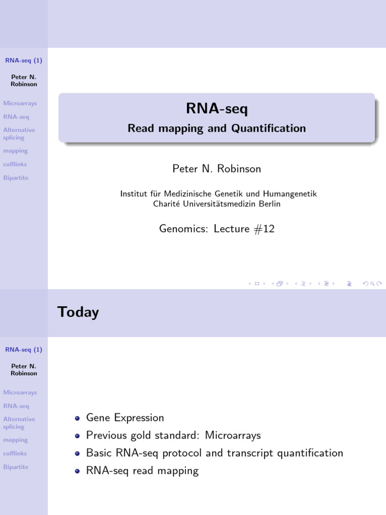 RNA-seq: Mapping and Analysis Techniques | PDF | Alternative Splicing ...