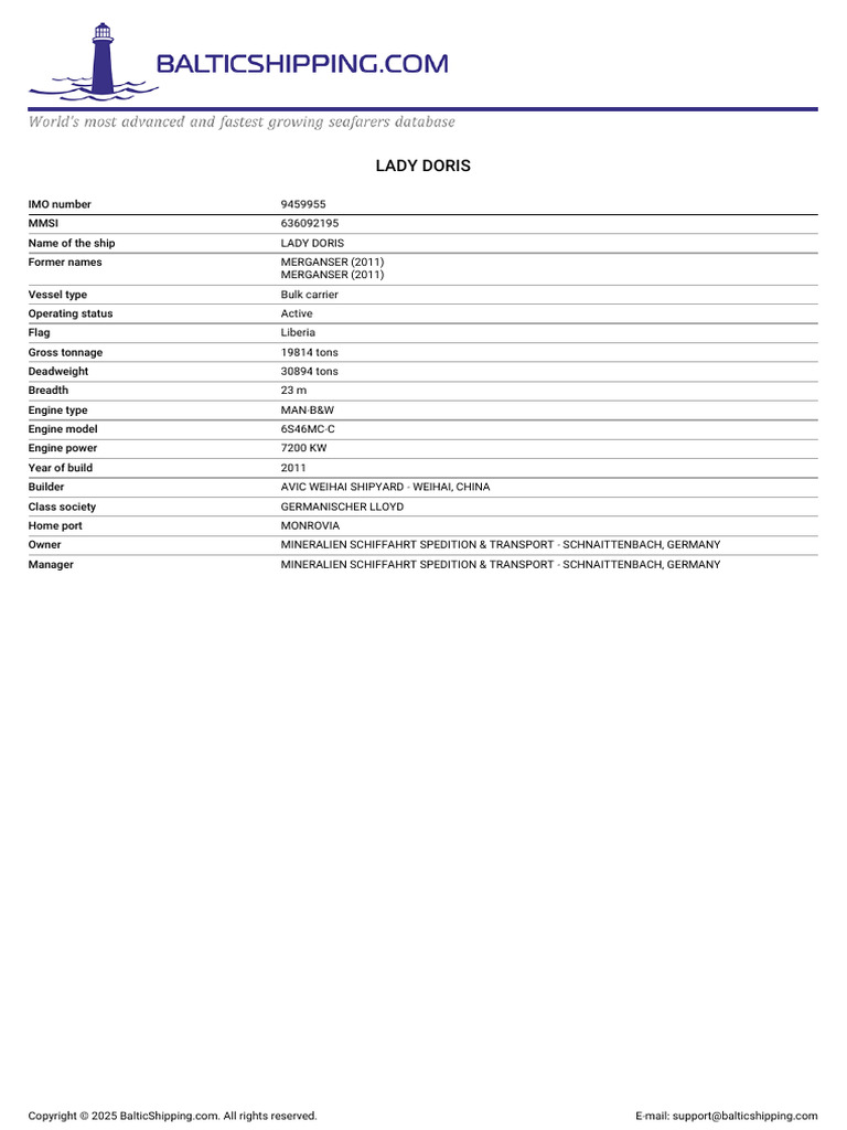 Lady Doris 9459955 | PDF