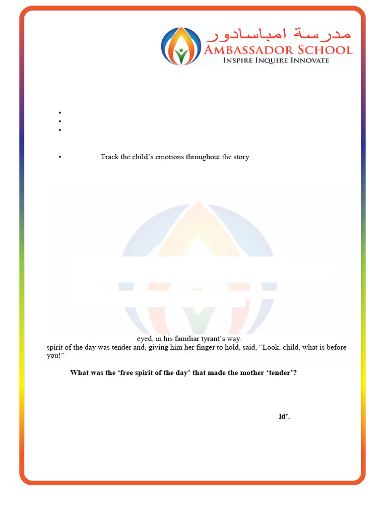 The LOST CHILD Notebook Work | PDF