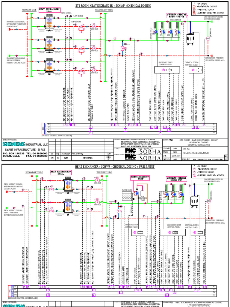 HVAC Control Schematics for Dubai Project | PDF | United Arab Emirates ...