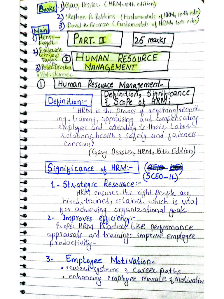 HRM Notes | PDF