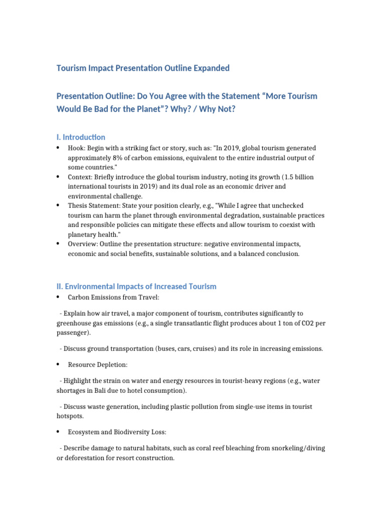 Tourism's Environmental Impact & Solutions | PDF | Tourism | Sustainability