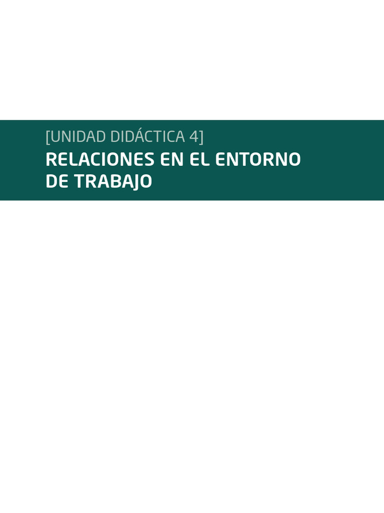 RELACIONES EN EL ENTORNO DE TRABAJO | PDF | Reclutamiento | Comunicación