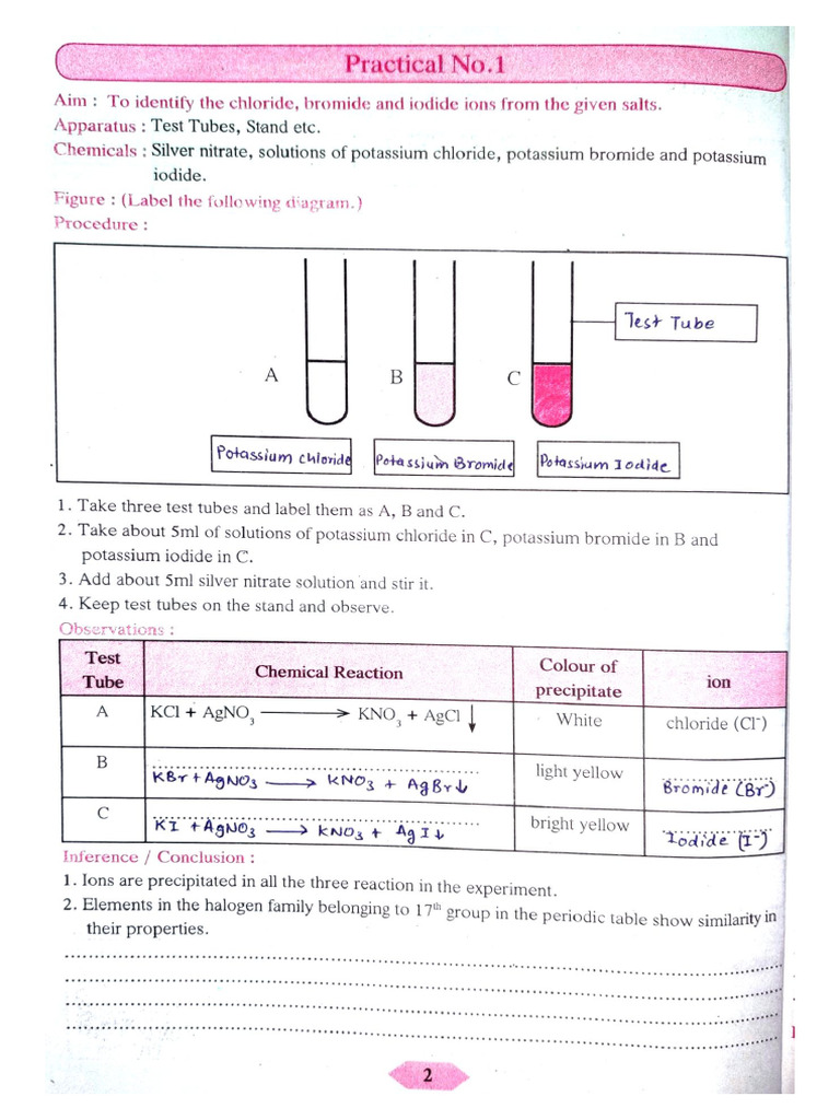 Science 1 Practicals | PDF