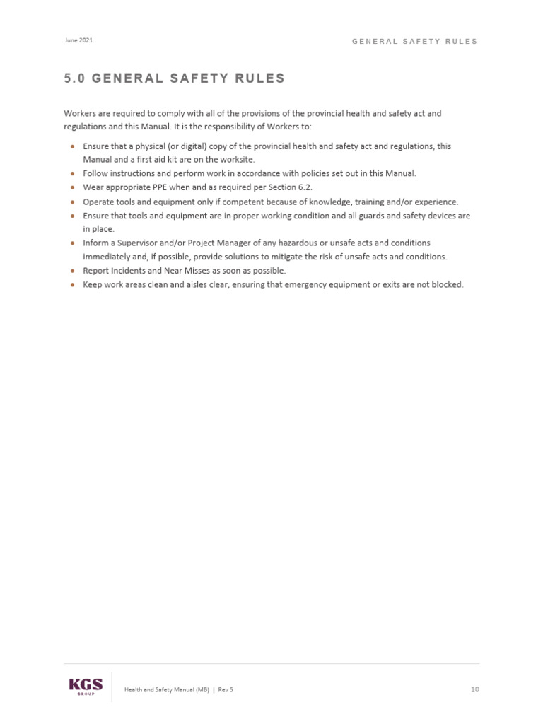 03 - General Safety Rules | PDF
