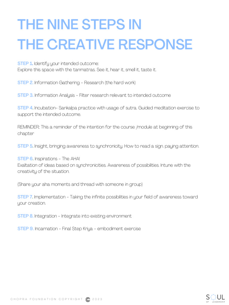 Nine Steps to Creative Leadership | PDF