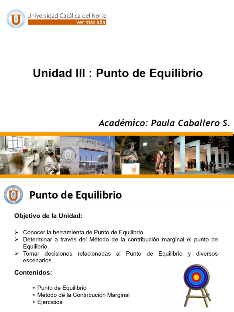 16 Unidad III - Punto de Equilibrio | PDF | Ciencias económicas | Economias