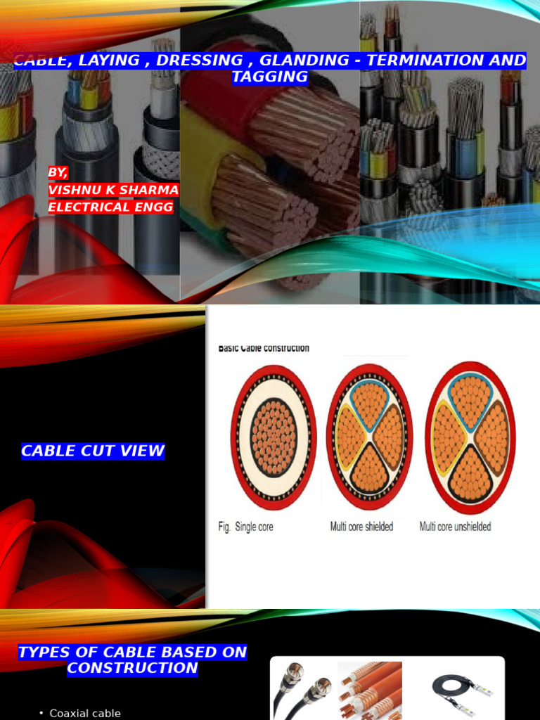 Cable Laying and Termination Guide | PDF | Coaxial Cable | Electricity